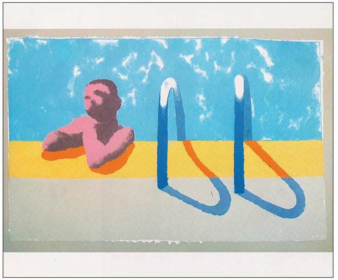 David Hockney Paper Pool 4 Water Reflections Summer Vibe Still Life ...