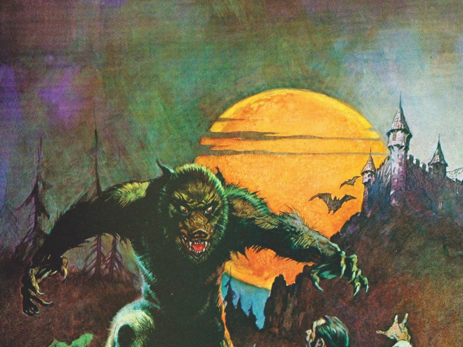 Wolfman Frank Frazetta Vintage Fantasy Art Print Sci Fi Full - Etsy