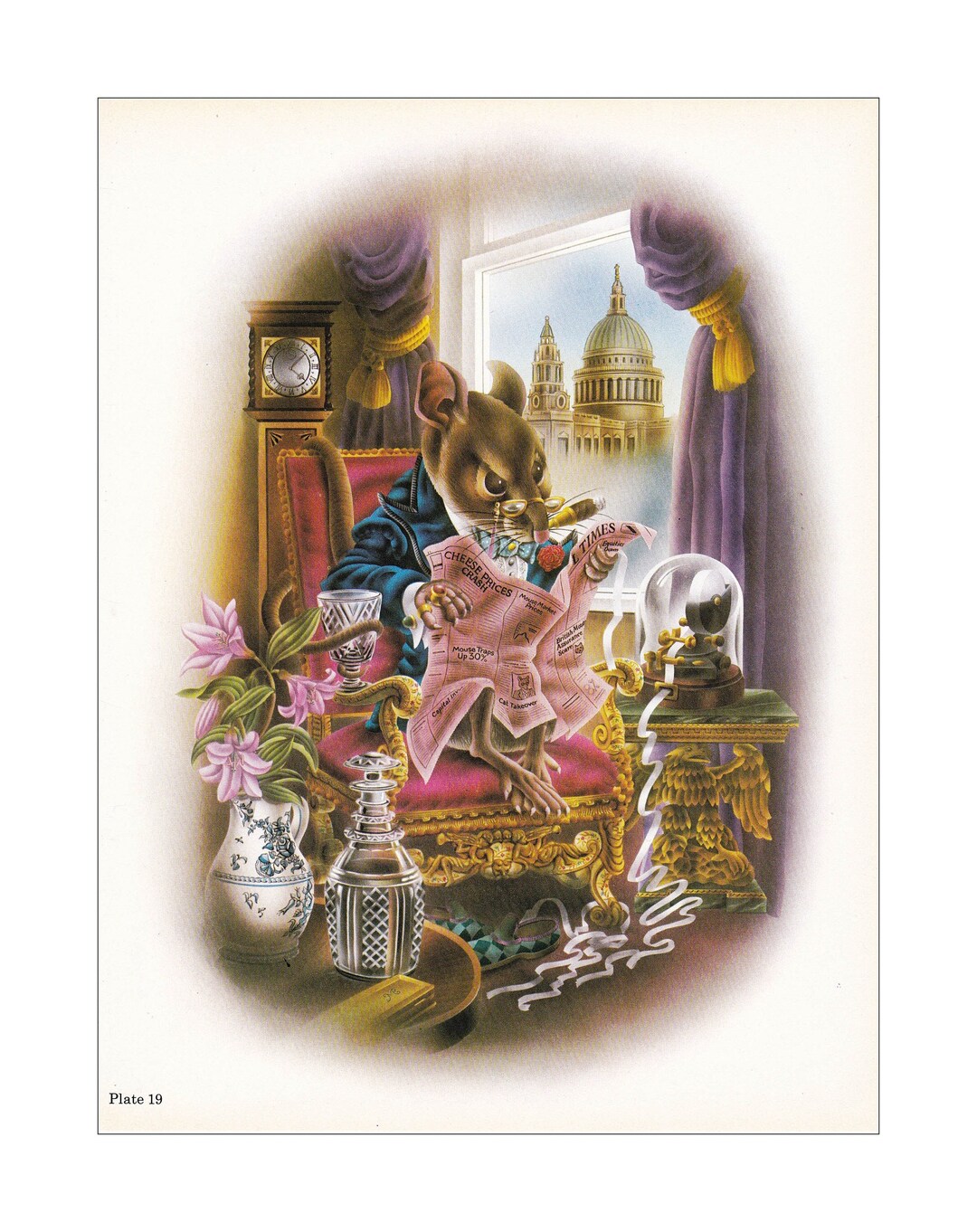 Mouse Cheese Tycoon Alan Aldridge Quirky Fun Psychedelic Illustration ...