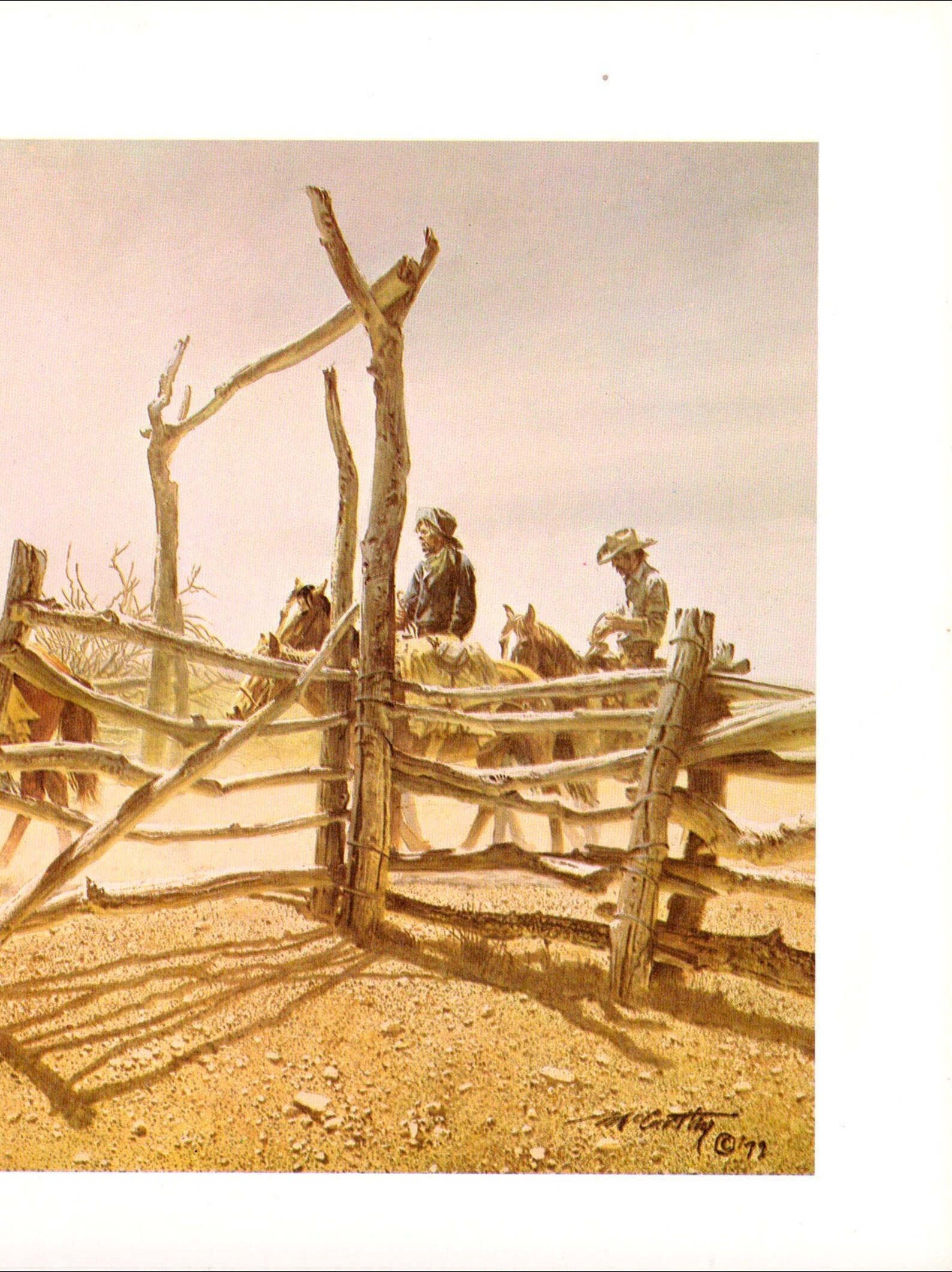 Cowboys Western Art by Frank C. Mccarthy Search Party Pack - Etsy