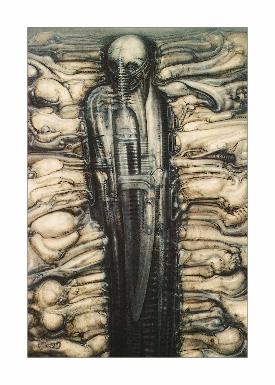 HR Giger Fantastic Biomechanical Art Samurai Surrealistic Style Fantasy ...