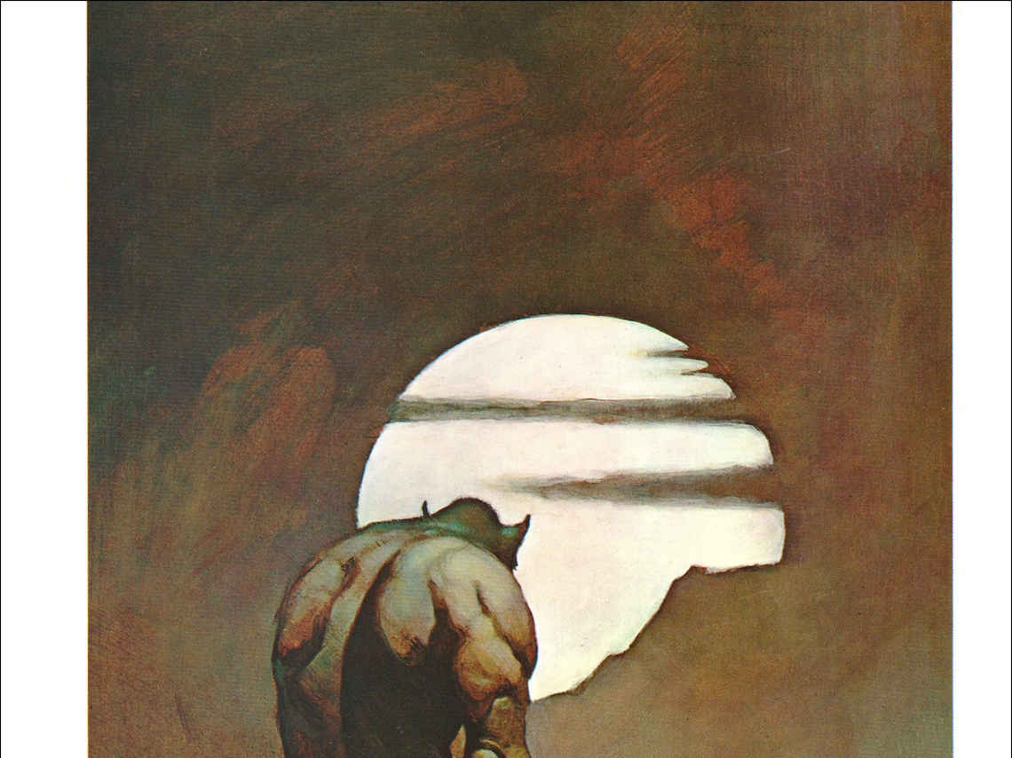 Frank Frazetta Nightstalker Full Moon Vintage Dark Fantasy Print Art ...