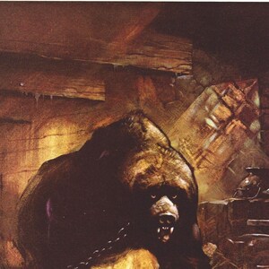 The Bear Frank Frazetta Vintage Dark Fantasy Comic Cover Art Print Art ...