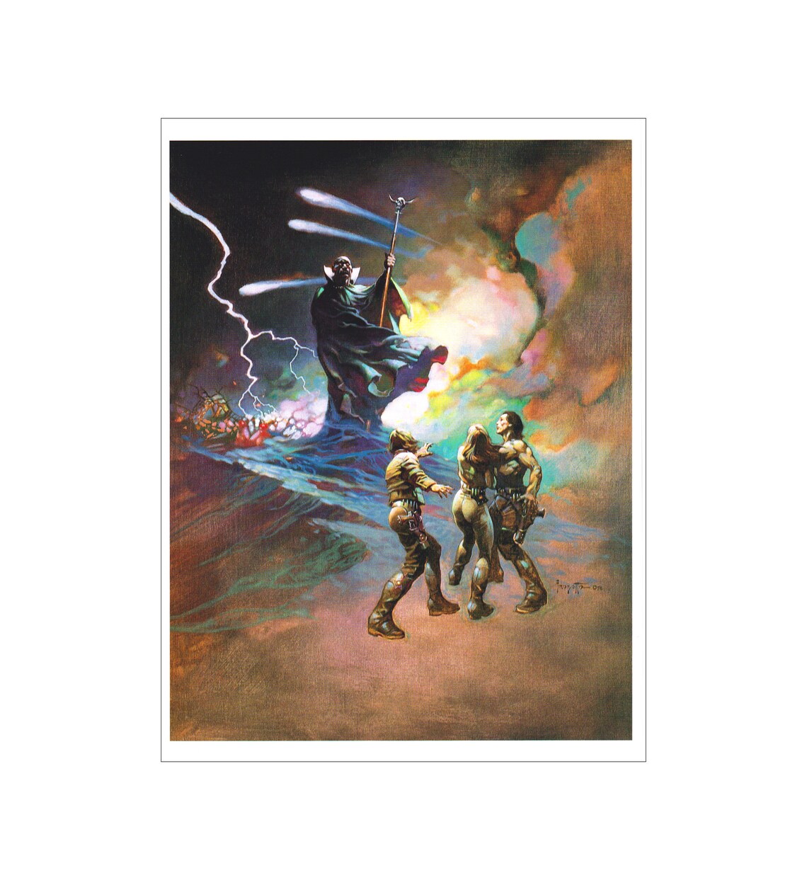 Battlestar Galactica Frank Frazetta Sci Fi Space Clint Eastwood the ...