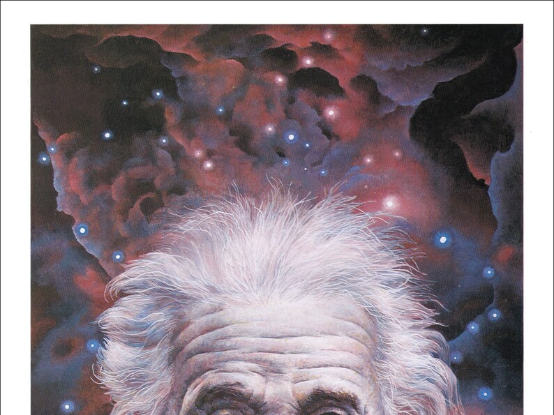 Albert Einstein Justin Todd Psychedelic Pop Cover Art | Etsy