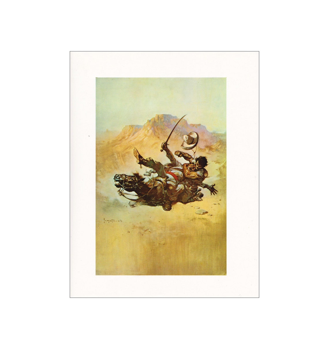 The Return of the Mucker Frank Frazetta Vintage Fantasy Art Print Sci ...