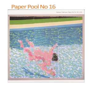 David Hockney Paper Pool Outdoor Swimming Pool Diving Board Bathroom ...