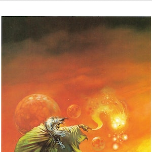 The Flying Sorcerer Boris Vallejo Wizard Shoogar Vintage Fantasy Cover ...