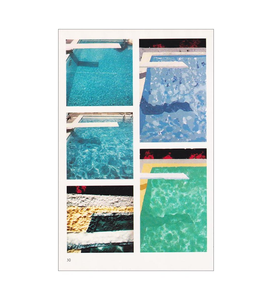 David Hockney Paper Pool 3 Green Water Reflections Summer Vibe Still ...
