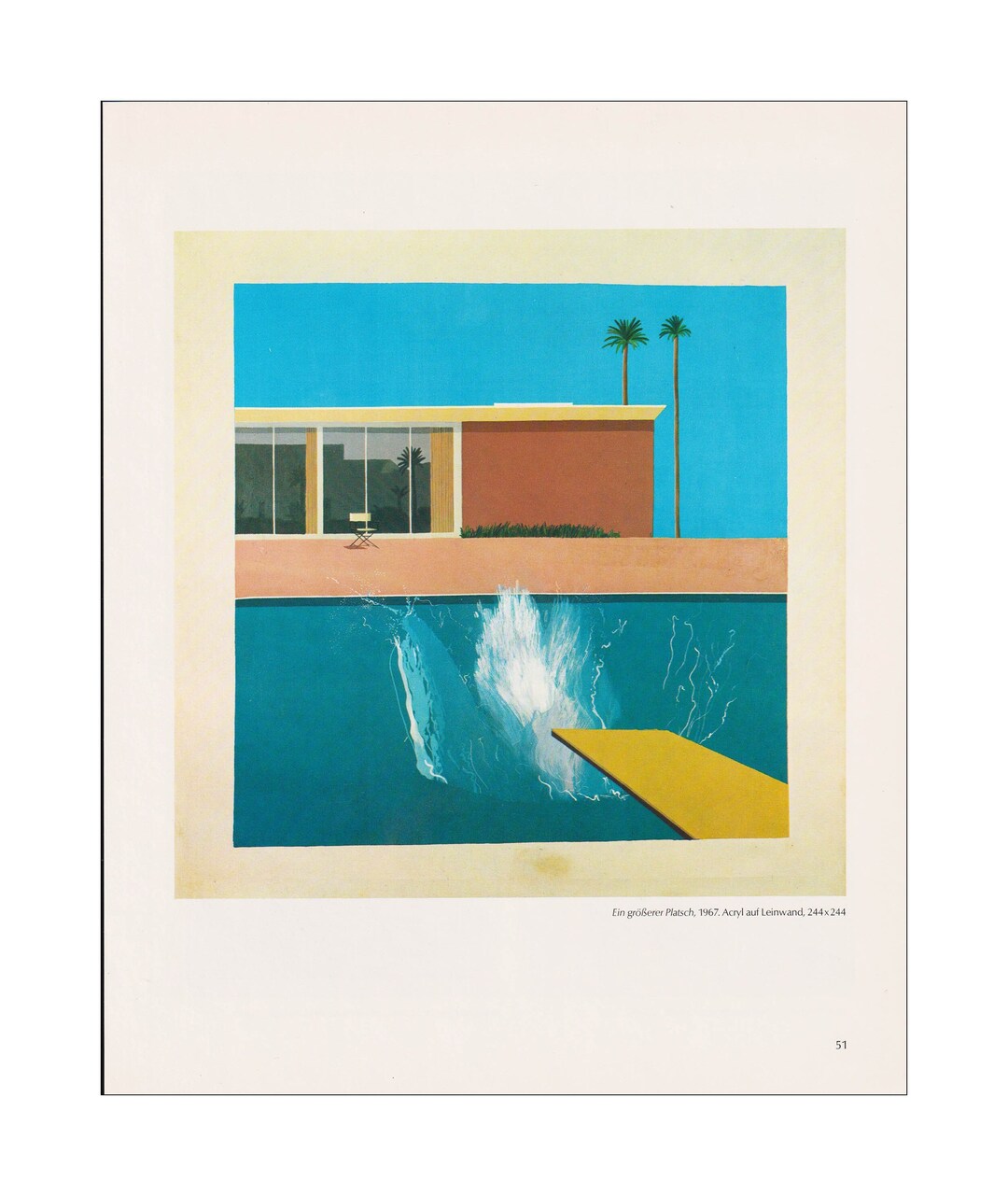 David Hockney Swimming Pool Spring Board Bigger Splash - Etsy