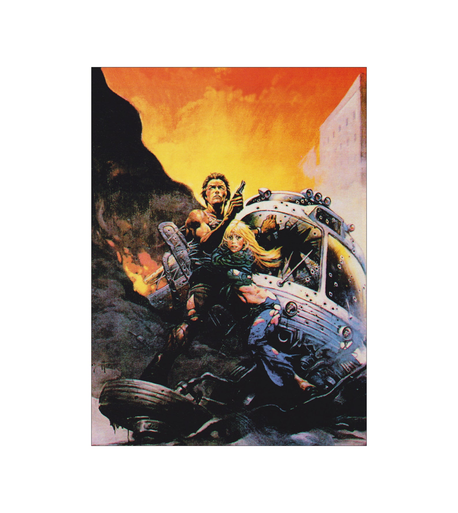 Battlestar Galactica Frank Frazetta Sci Fi Space Clint Eastwood the ...