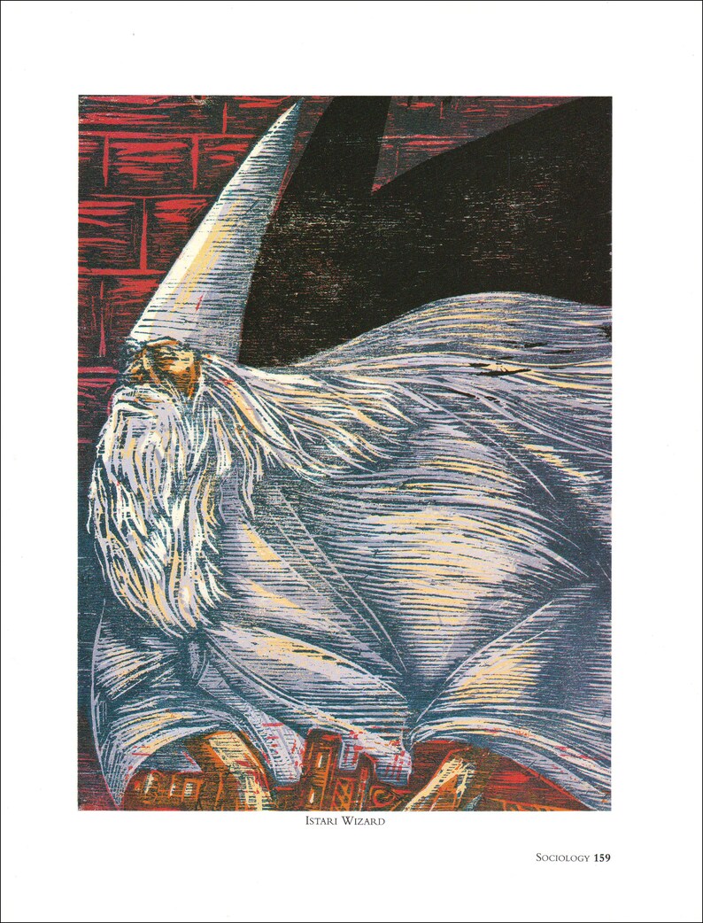 Istari Wizard Print Tolkien Vintage Fantasy Gift Decor - Etsy