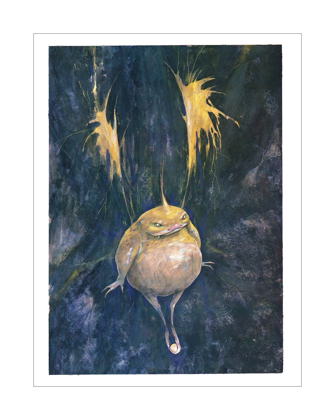 Brian Froud the Yellow Blurker Fairy Negative Faery Stealing Gnome ...