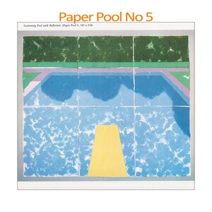 David Hockney Paper Pool Outdoor Swimming Pool Diving Board Bathroom ...