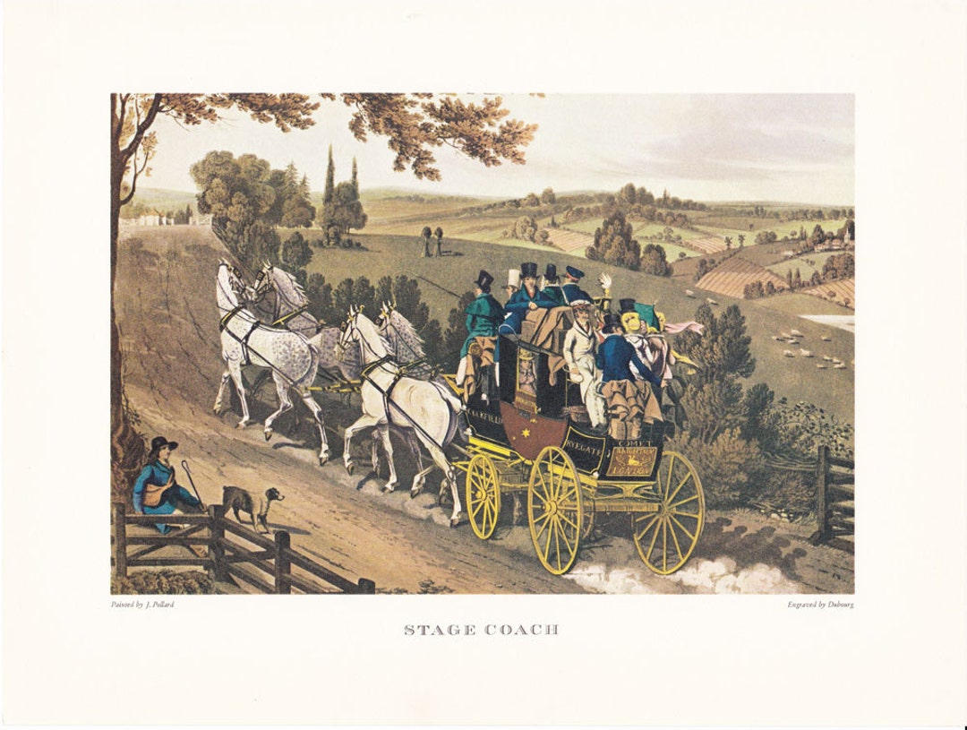 Stage Coach Carriage Driving British Transport Horse Drawn Carriage ...