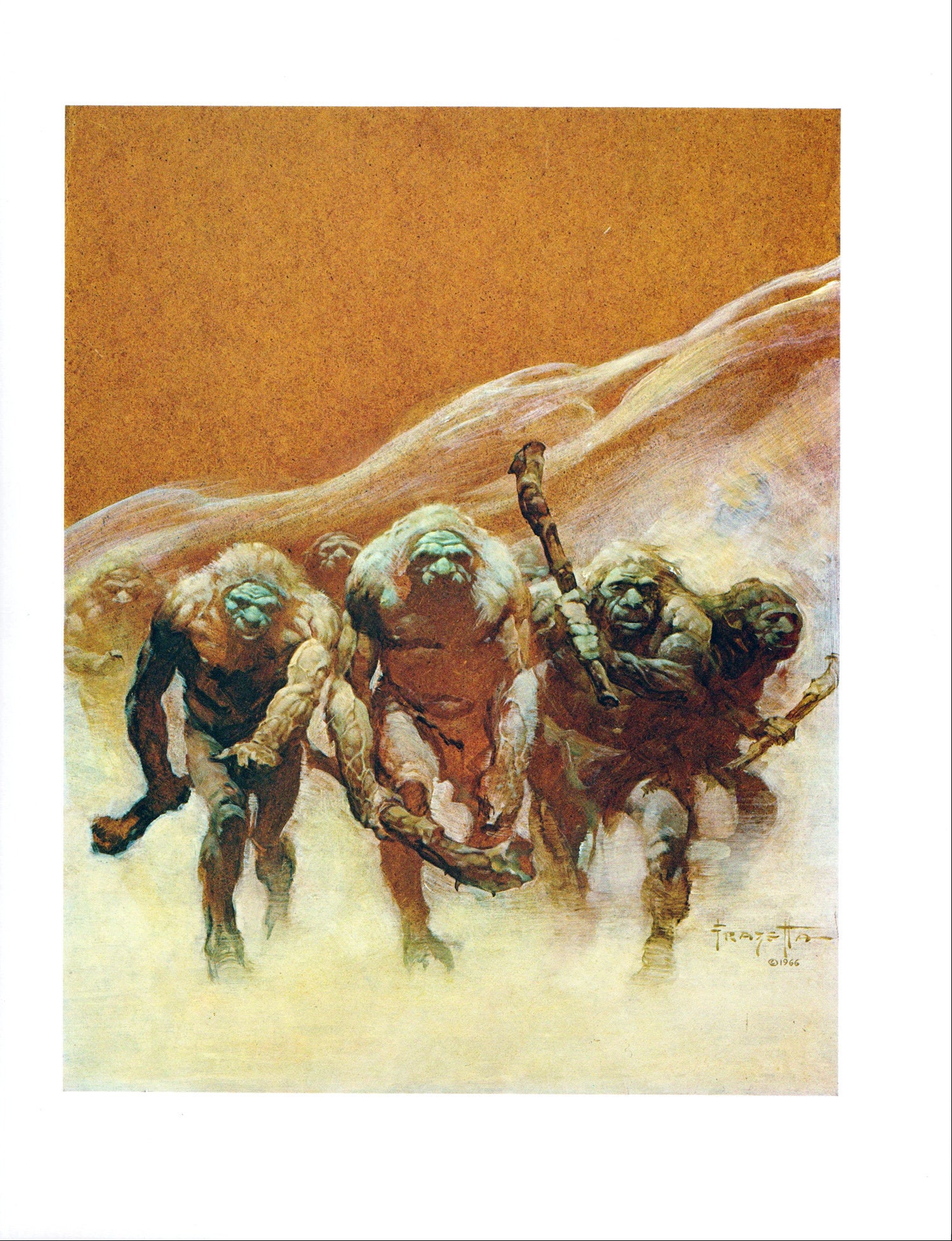 Neanderthal Frank Frazetta Vintage Fantasy Art Print Sci Fi | Etsy Canada