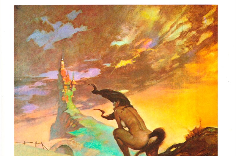 The Tritonian Ring Frank Frazetta Pony Tail Vintage Art Print - Etsy