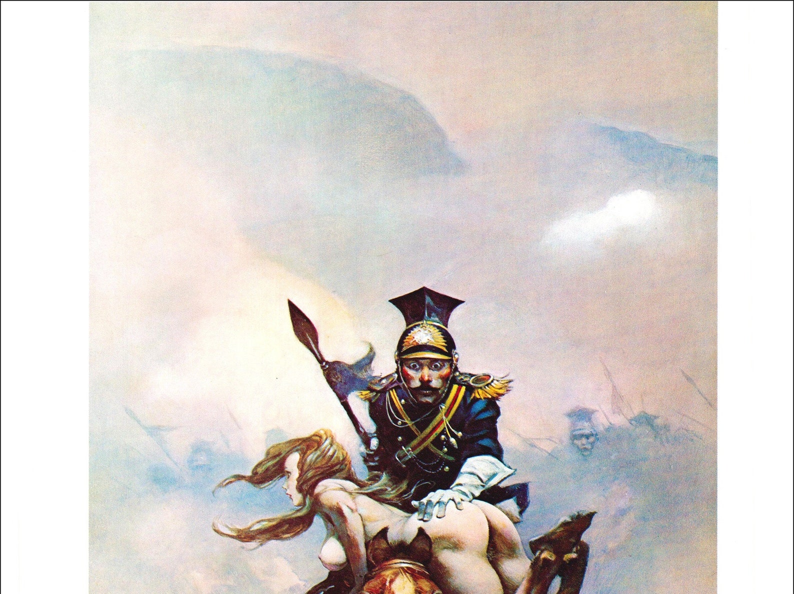 Flashman on the Charge Frank Frazetta vintage fantasy cover | Etsy