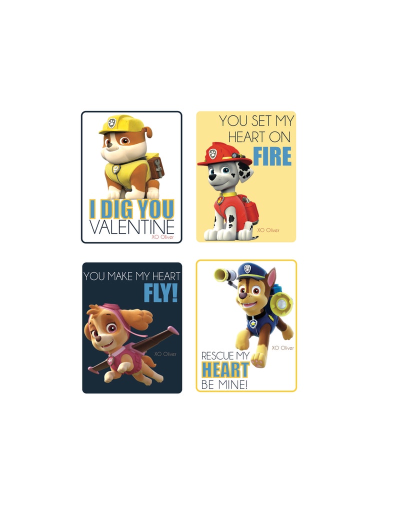 Free paw patrol valentine svg cards - popkool
