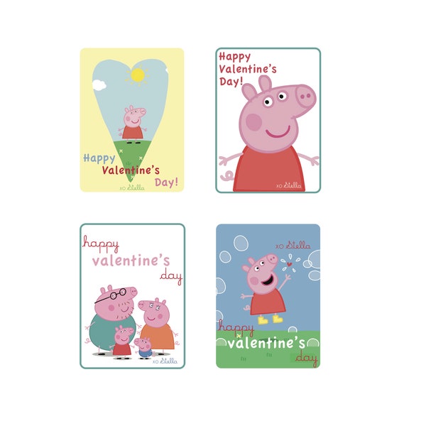 Peppa Pig Card - Etsy