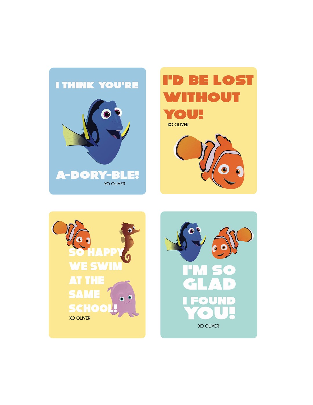 CUSTOM Finding Nemo, Finding Dory PRINTABLE FILE - Etsy