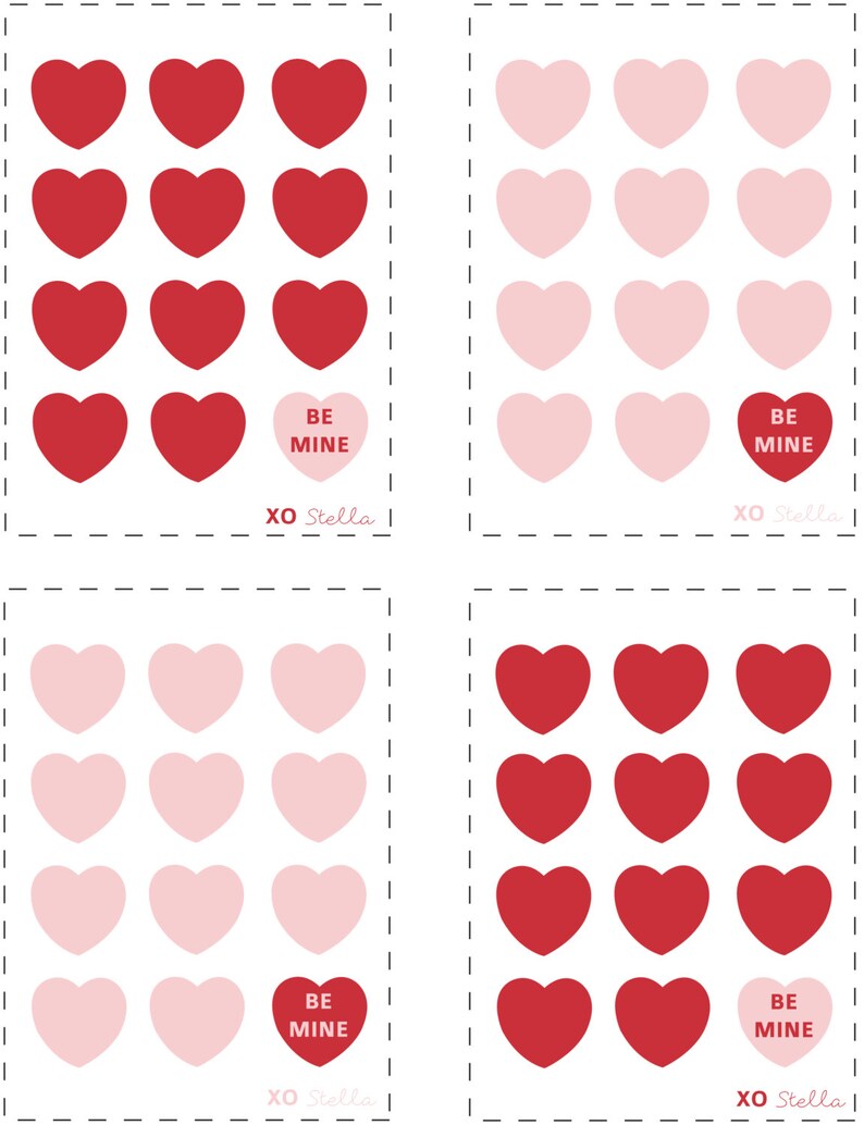 Custom "be Mine" Valentines PRINTABLE - Etsy