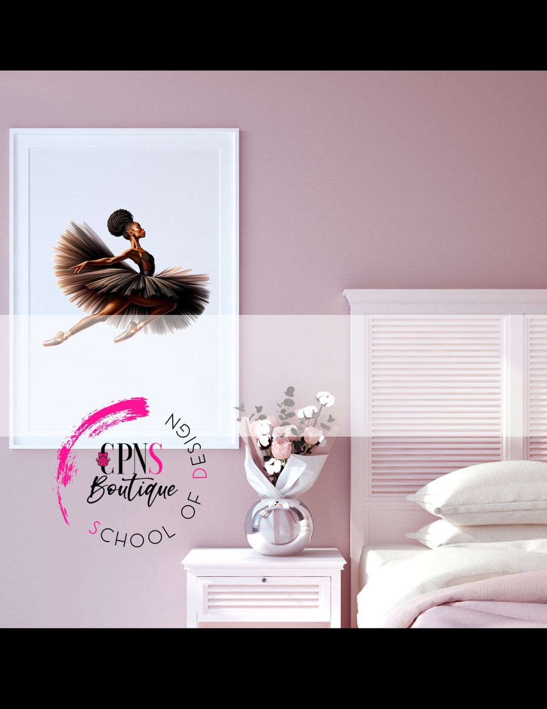 Ballerina Leap Digital Print/african American Ballerina/ballet - Etsy