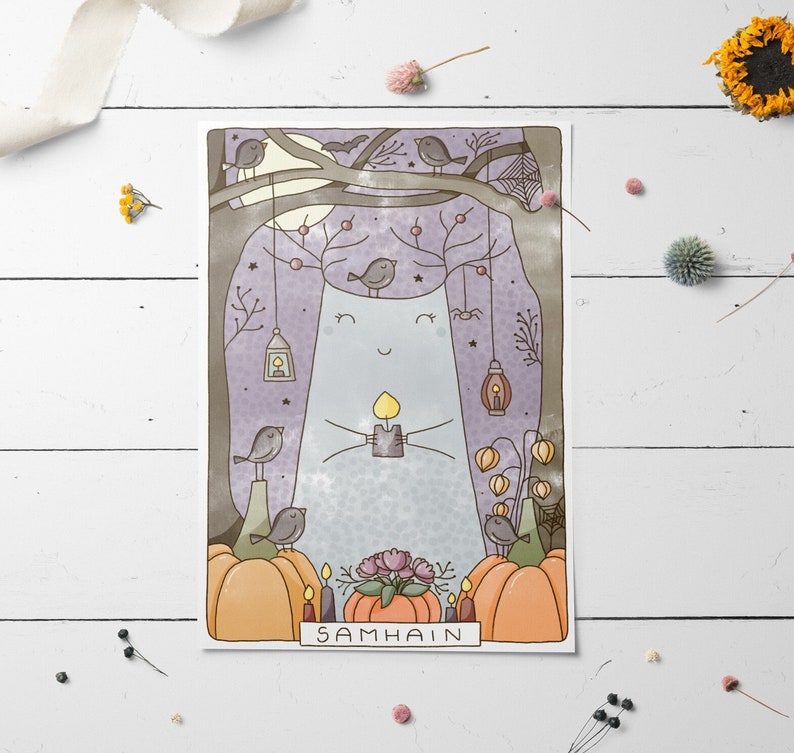 Printable Poster 'samhain' Coloring Page - Etsy