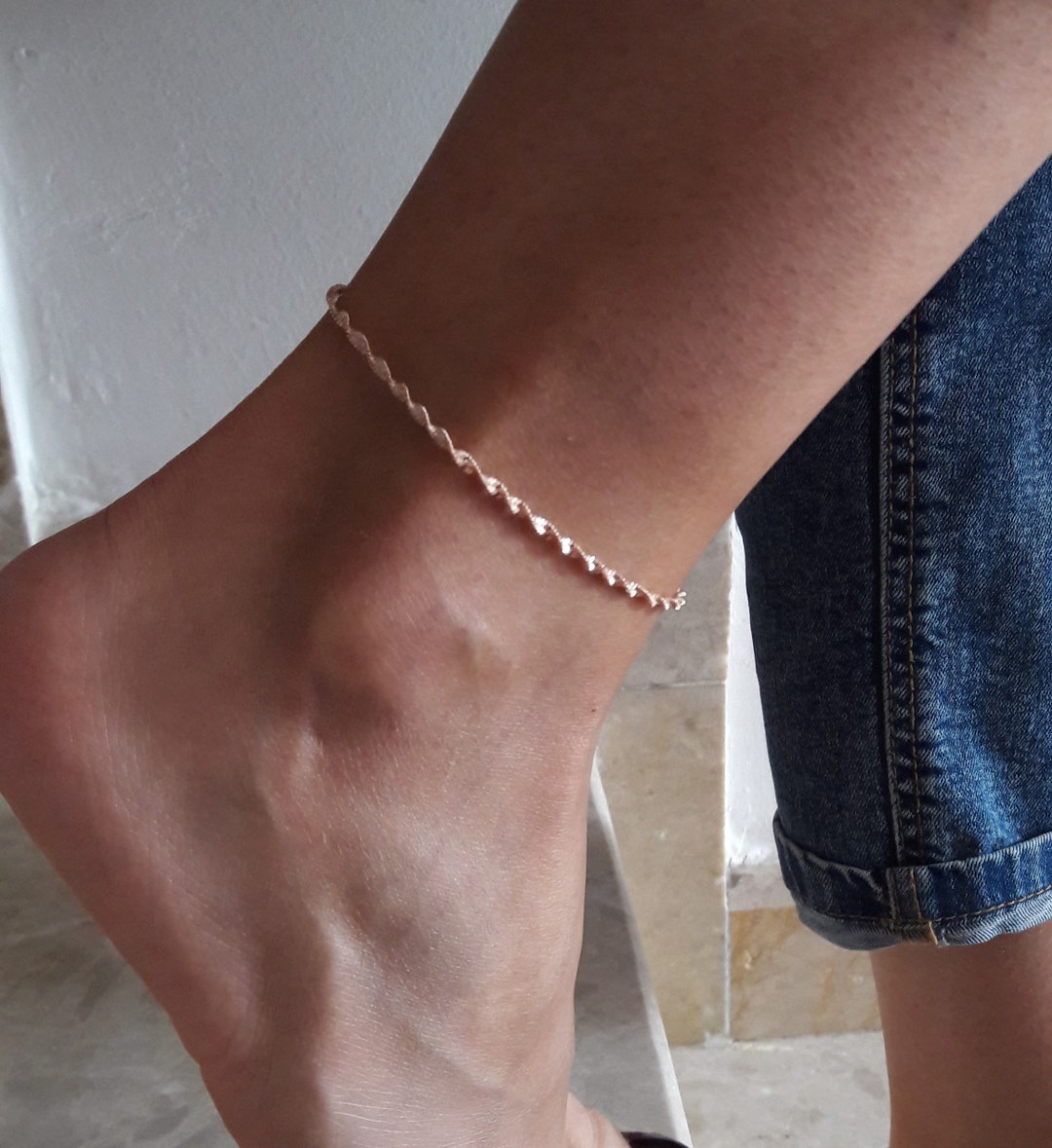 Foot Jewelry, Women Accessory, Rose Anklet, Morher's Day Gift, Summer ...