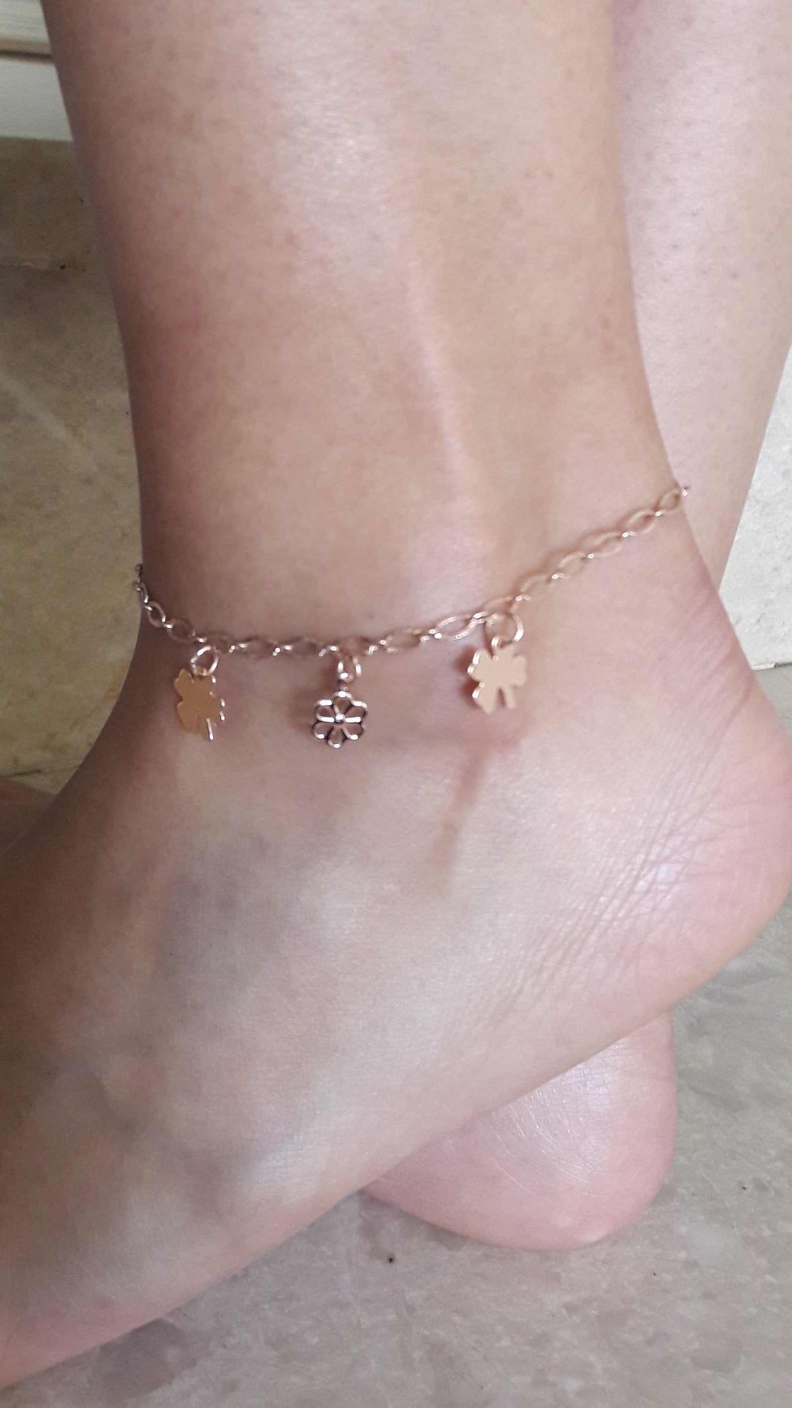 Anklet foot jewelry women accessory rose anklet | Etsy