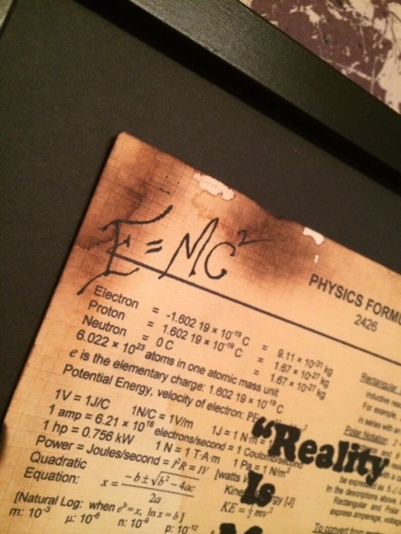 Geek Chic Albert Einstein Quote Typographic Art Physics - Etsy