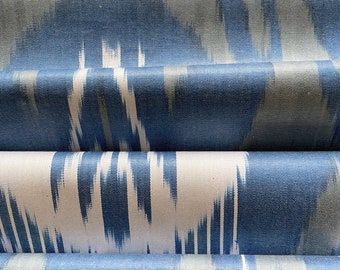 Blue Plaid Indonesian Cotton Ikat Fabric 41 Wide X 3 - Etsy