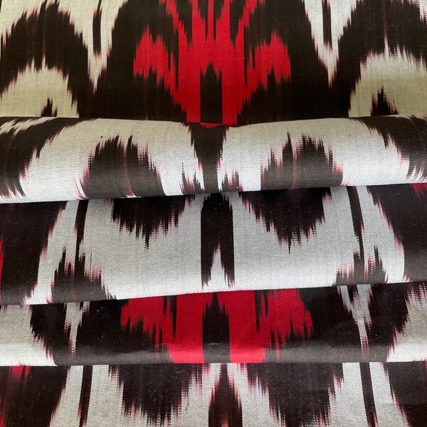 Red Ikat - Etsy