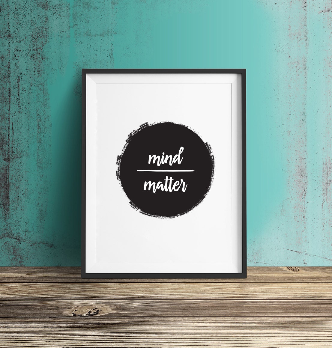 PDF Printable • "mind Over Matter" • Instant Digital Download - Etsy