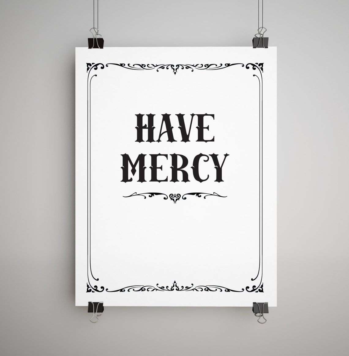 PDF Printable • "have Mercy" • Instant Digital Download - Etsy