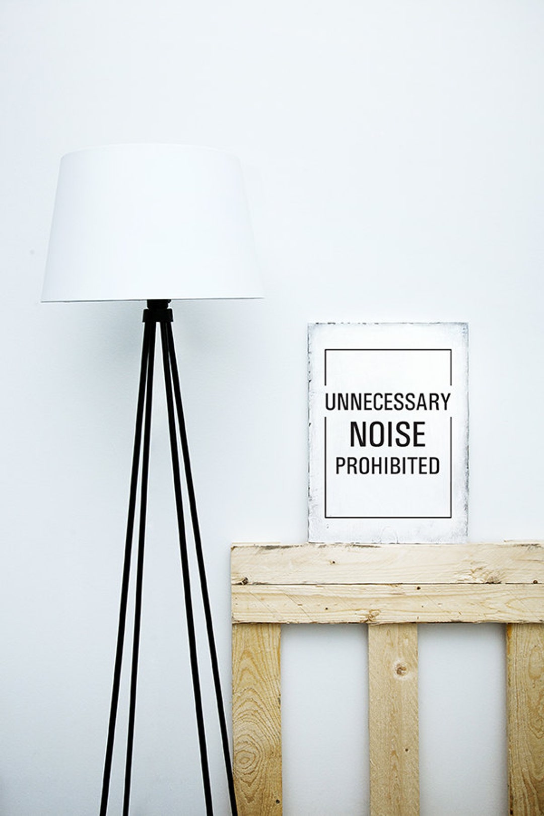 PDF Printable unnecessary Noise Prohibited Instant Digital Download - Etsy