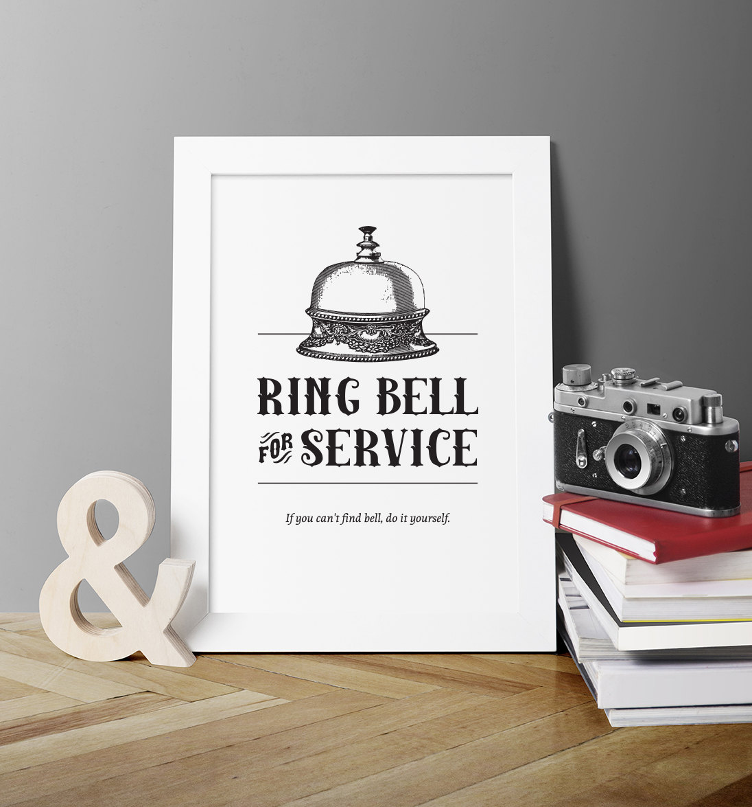PDF Printable Wall Art • "ring Bell for Service, If You Can't Find Bell ...