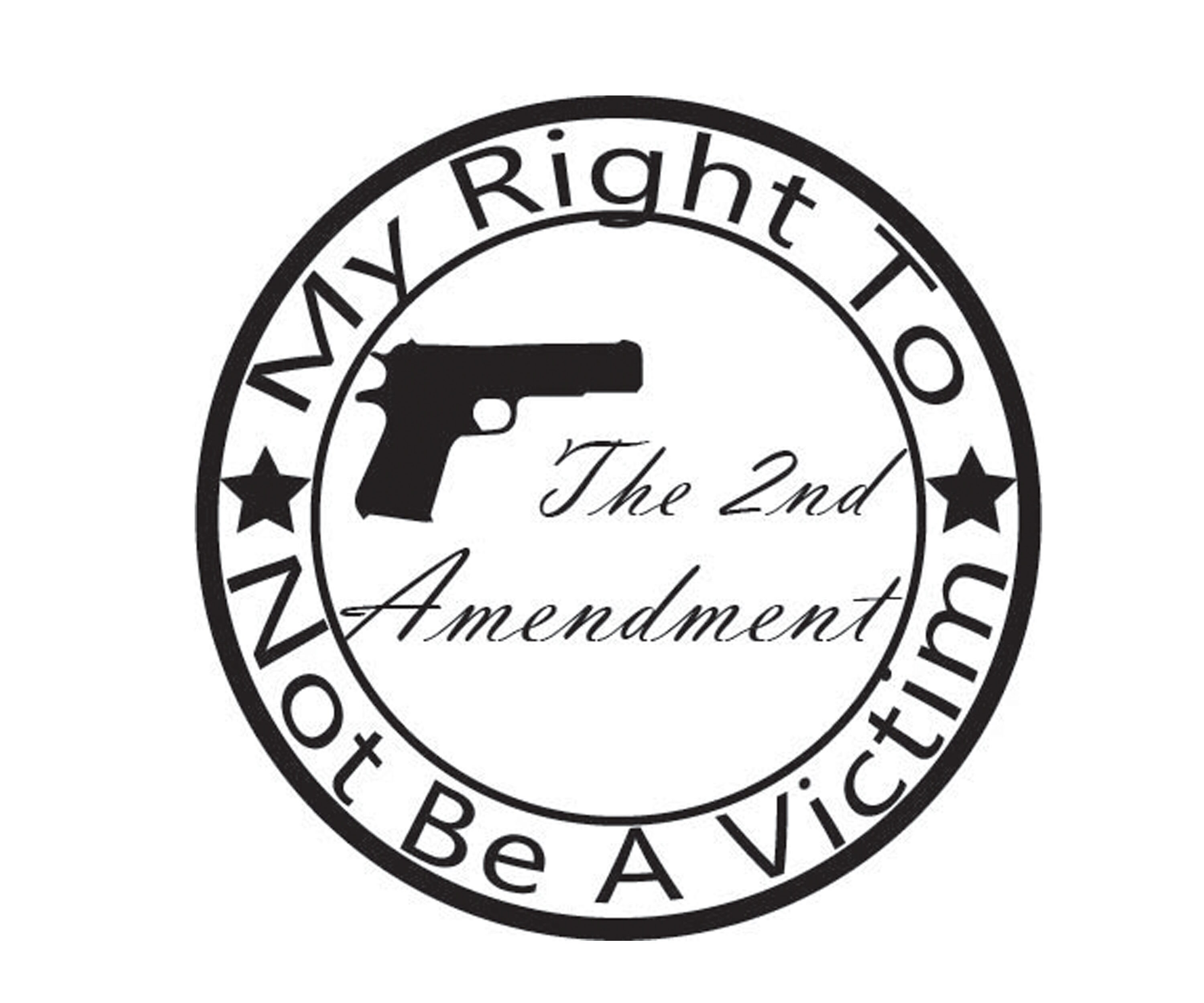 My Right to Not Be a Victim Svg, 2nd Amendment Svg, Gun Svg, Gun Rights ...