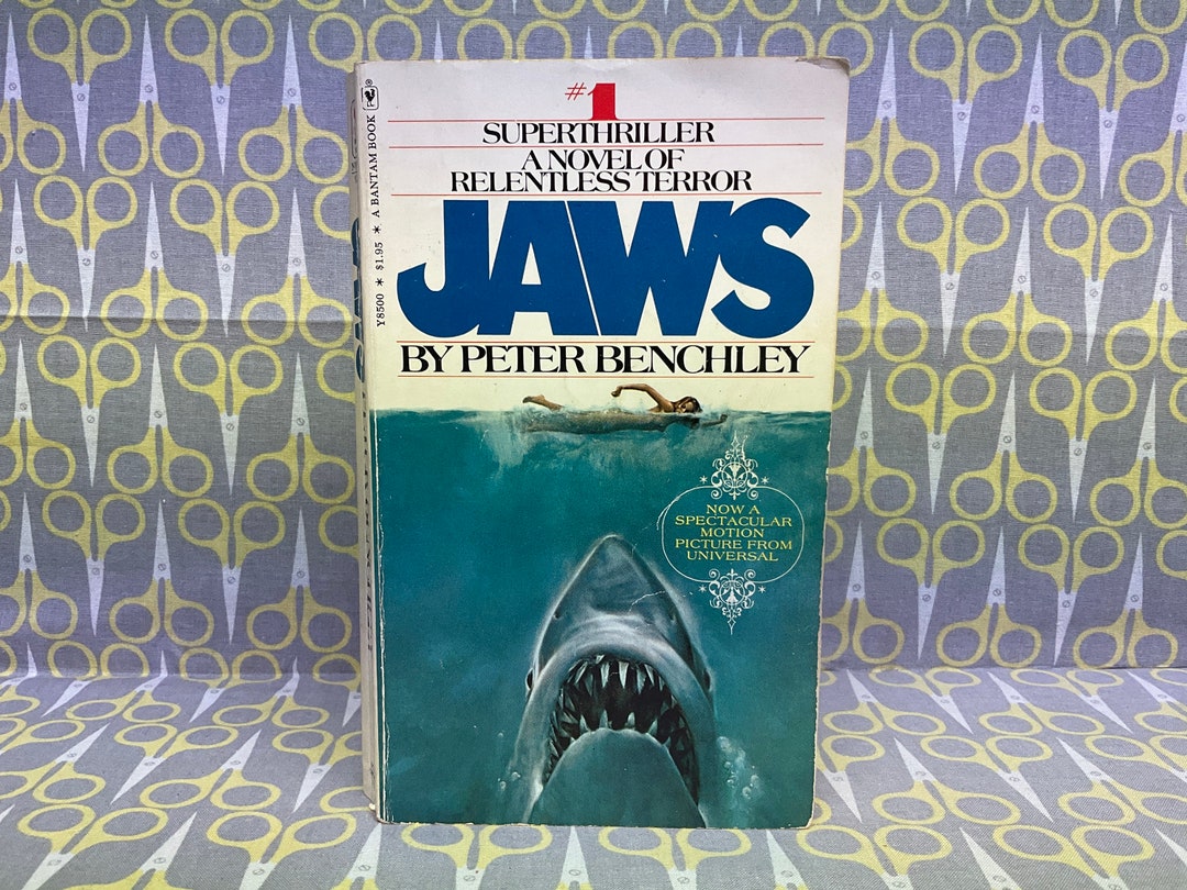 Jaws by Peter Benchley Paperback Book Movie Tie in Vintage - Etsy