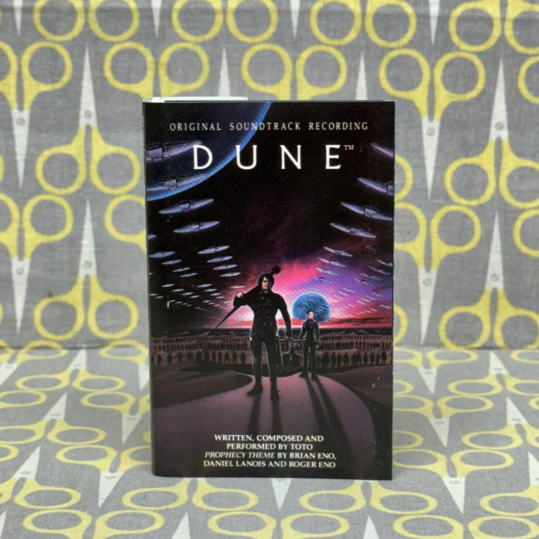 Dune Original Soundtrack by Brian Eno and Toto Cassette Tape Rock Movie ...