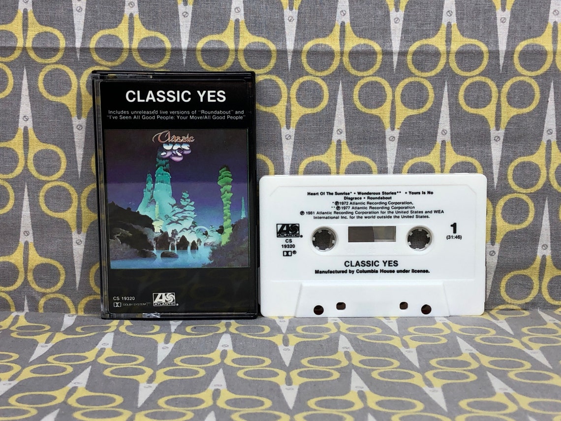 Classic Yes by Yes Cassette Tape Vintage Music | Etsy