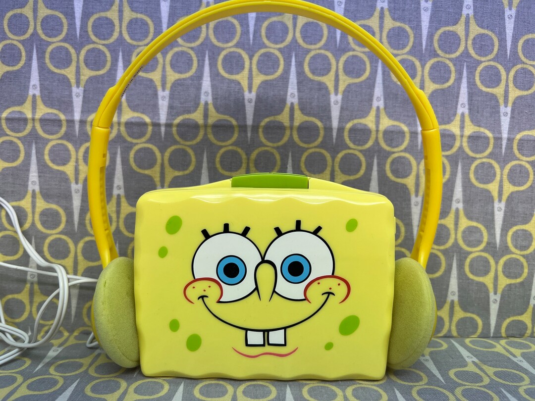 Spongebob Squarepants Cassette Player With Headphones by Emerson Radio ...