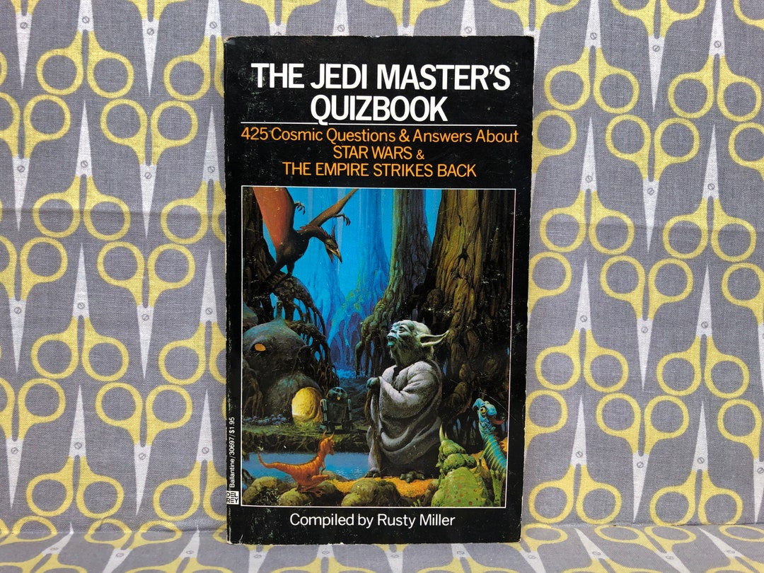 The Jedi Masters Quiz Book by Rusty Miller Paperback Book Vintage - Etsy