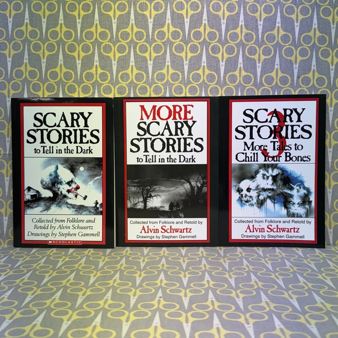 Scary Stories to Tell in the Dark Trilogy by Alvin Schwartz Original ...