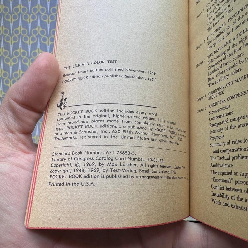 The Luscher Color Test by Dr. Max Luscher and Ian Scott — First Pocket ...