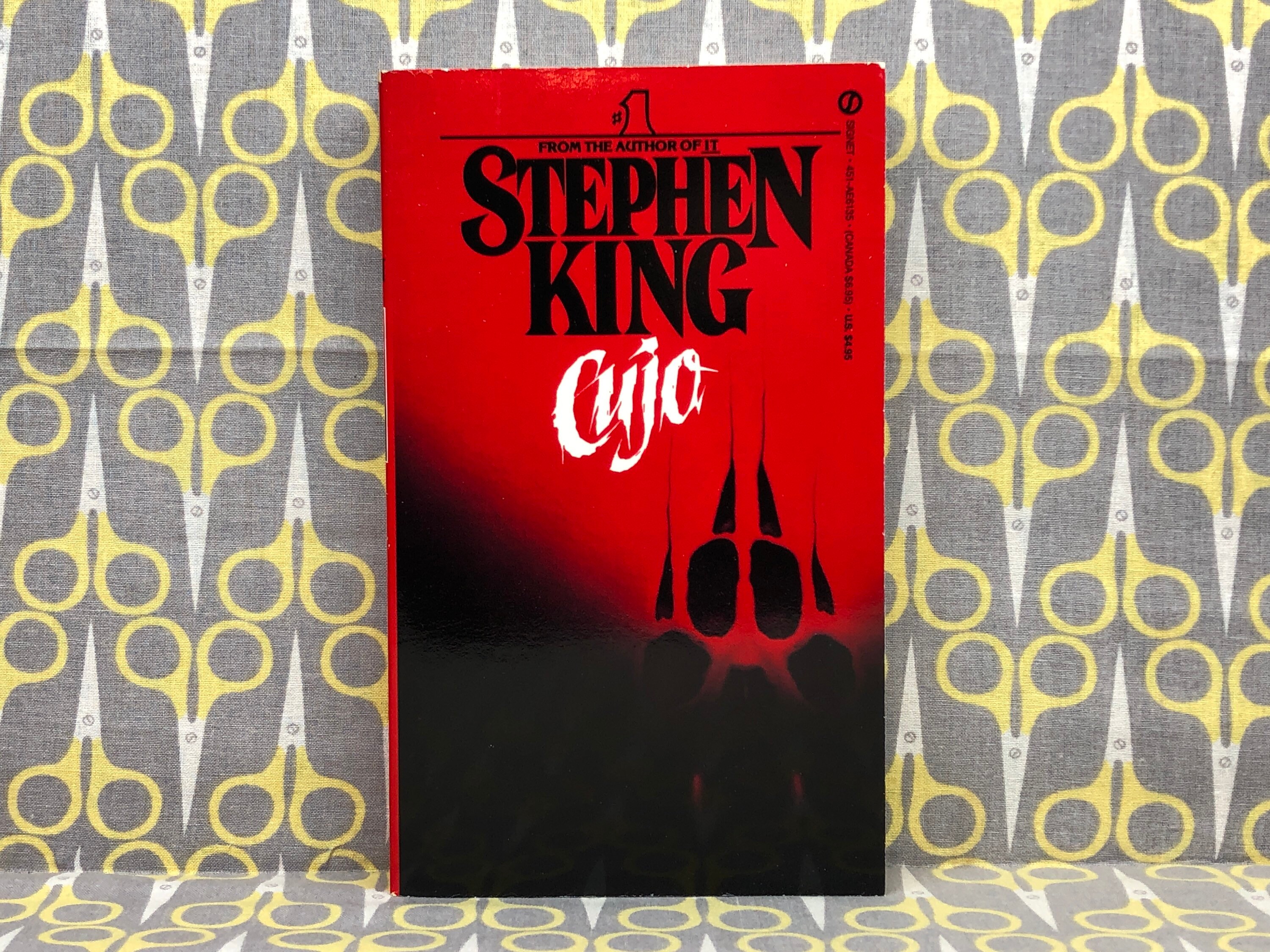 Stephen King Cujo Book Cover