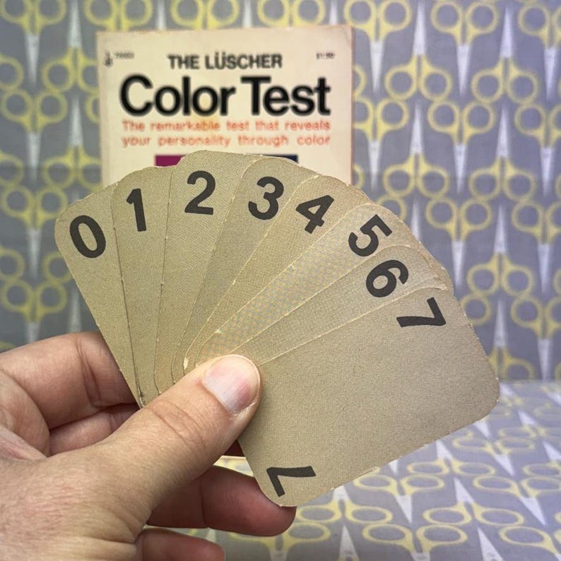 The Luscher Color Test by Dr. Max Luscher and Ian Scott — First Pocket ...
