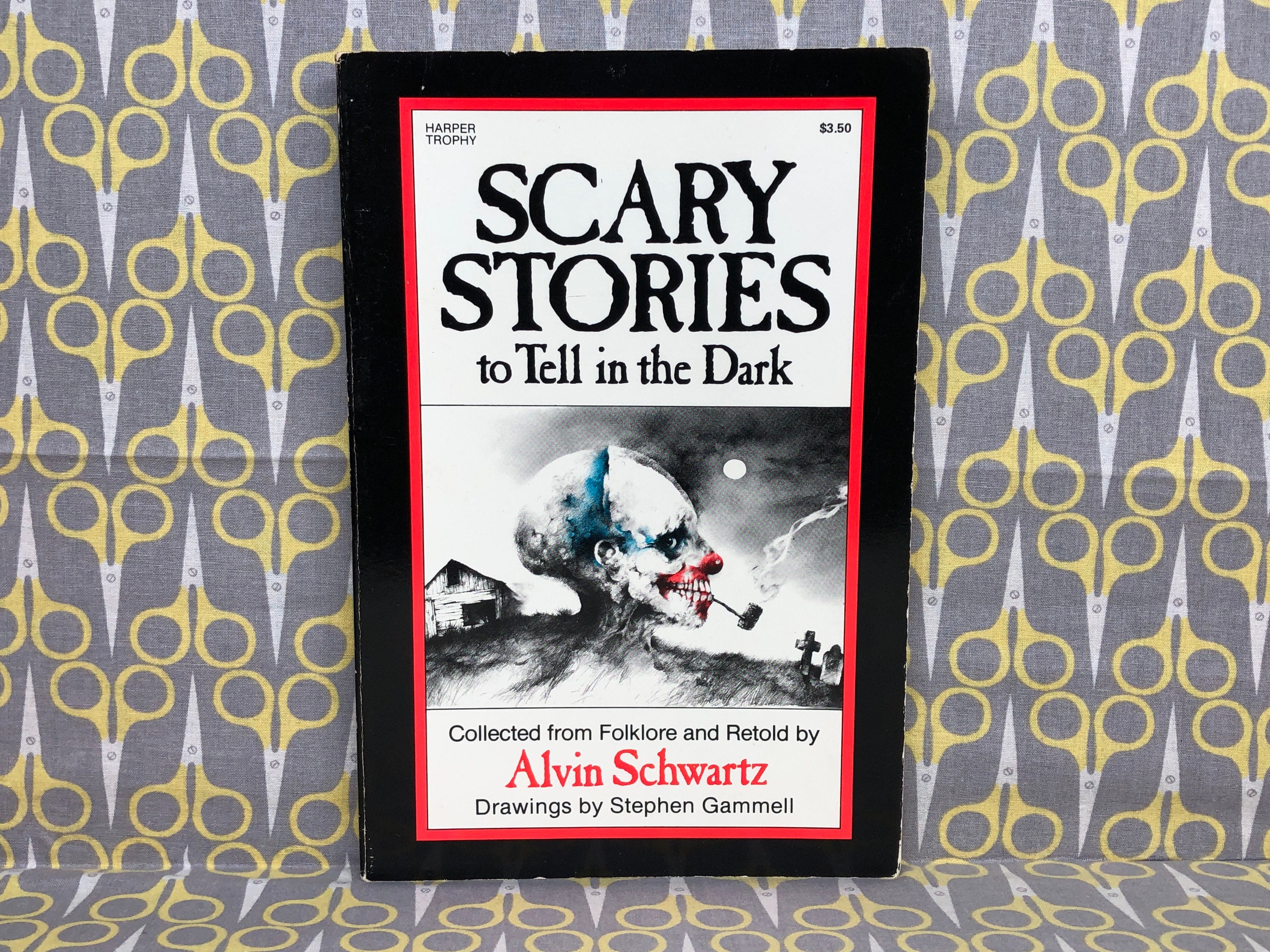Scary Stories to Tell in the Dark by Alvin Schwartz paperback | Etsy