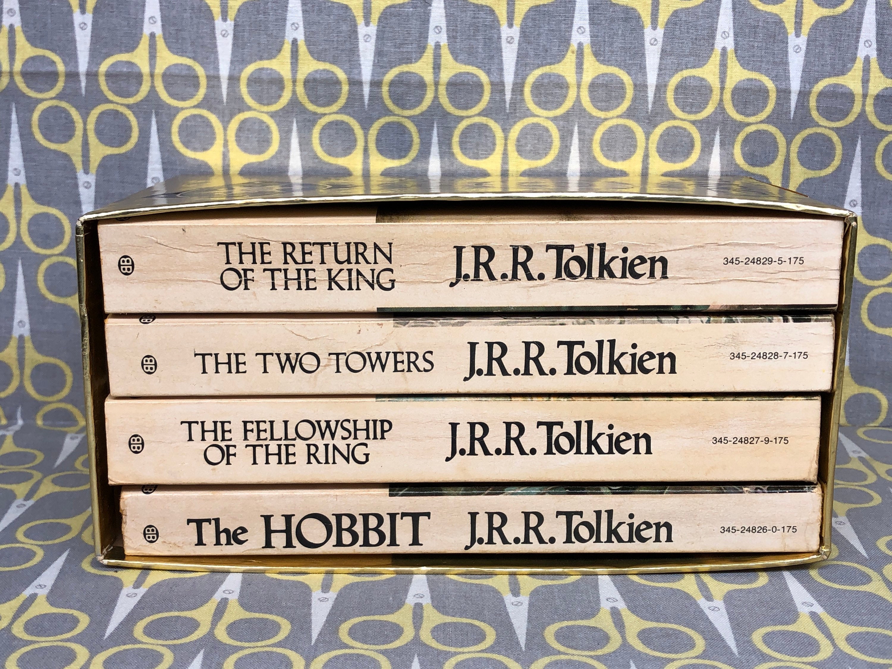 The Hobbit and The Lord of the Rings gold boxed set by JRR | Etsy