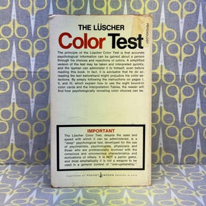 The Luscher Color Test by Dr. Max Luscher and Ian Scott — First Pocket ...